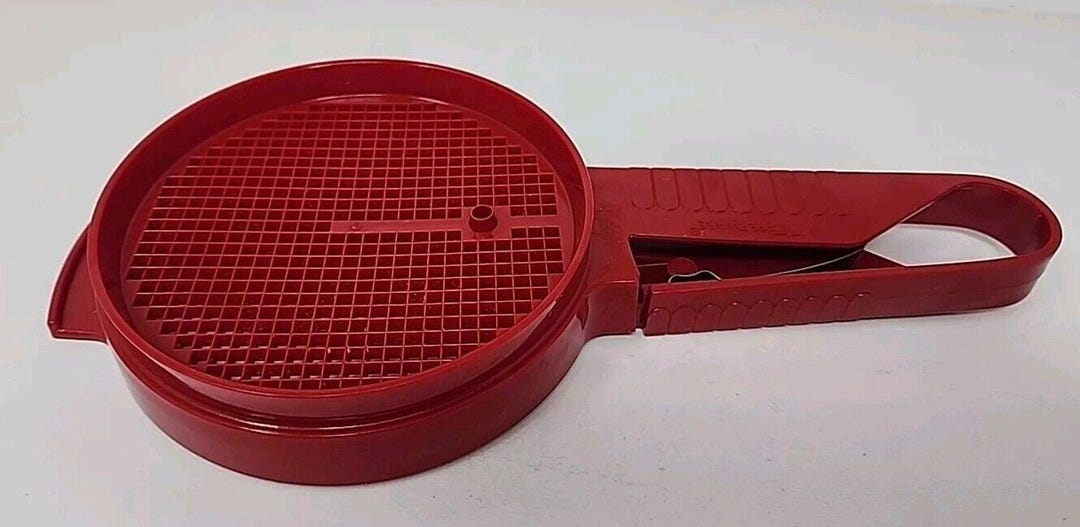 Vintage Tupperware Sifter Red Powered Sugar Flower Baking Tool U180 - Etsy