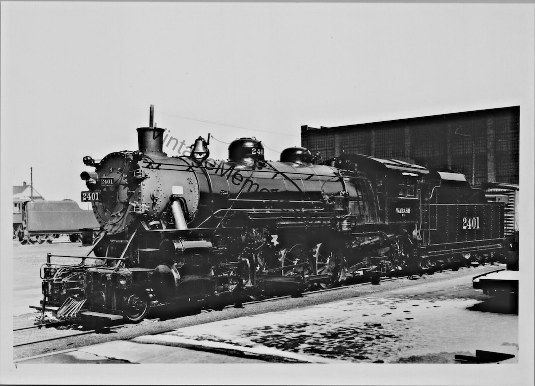 Vintage Wabash 2401 Steam Locomotive 5x7 Real Photo T2-80 - Etsy