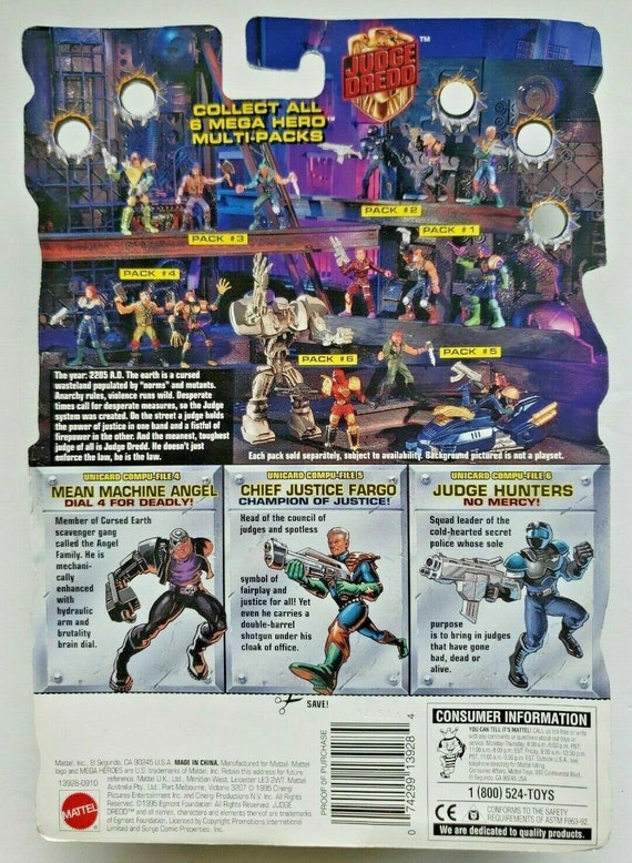 Mattel mega heroes judge dredd judges vs meanangel #2… - Gem