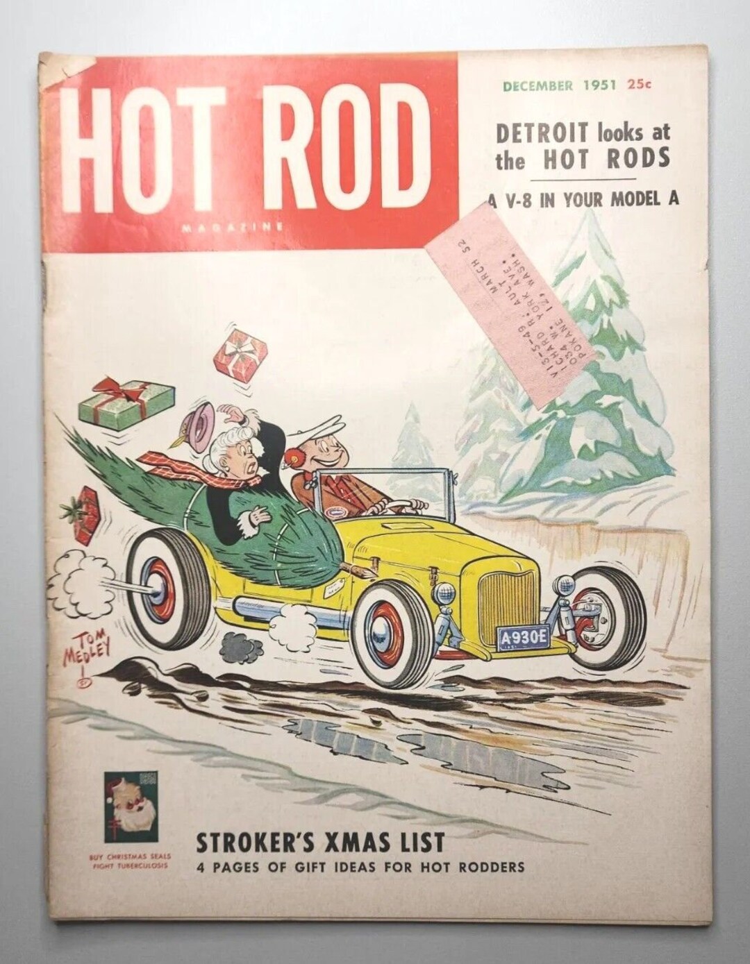 1951 Hot Rod Magazine Dec. Detroit Looks at the Hot Rods - Etsy
