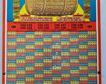 Gambling Punch Board - Etsy