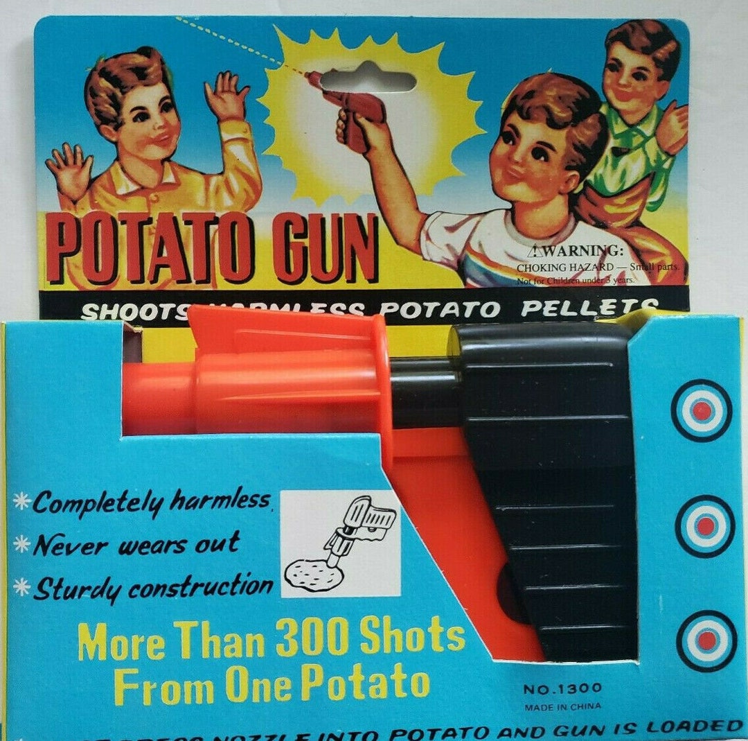 2 New Old Stock Potato Guns Classic Kids Toy Pistol Potato Launcher Gun ...