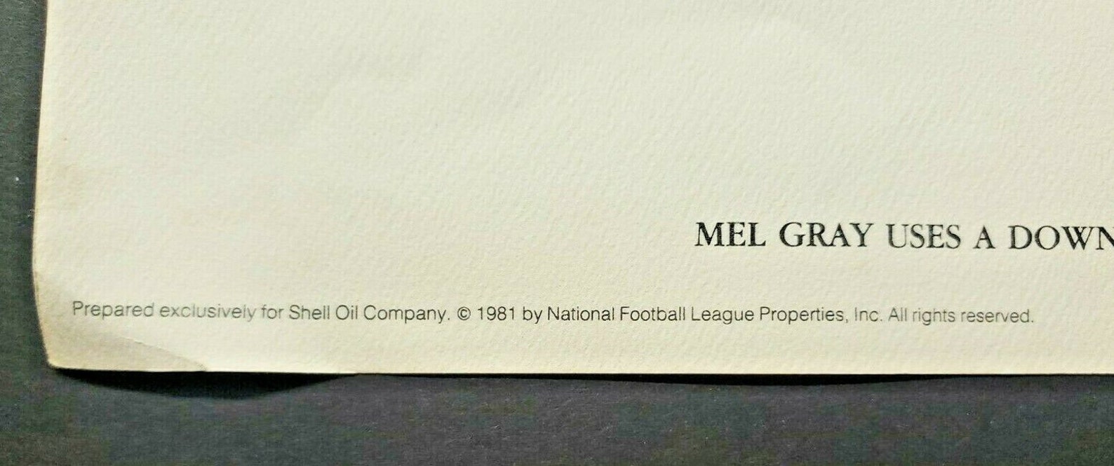 1981 St Louis Cardinals Mel Gray Shell Oil Football Print | Etsy