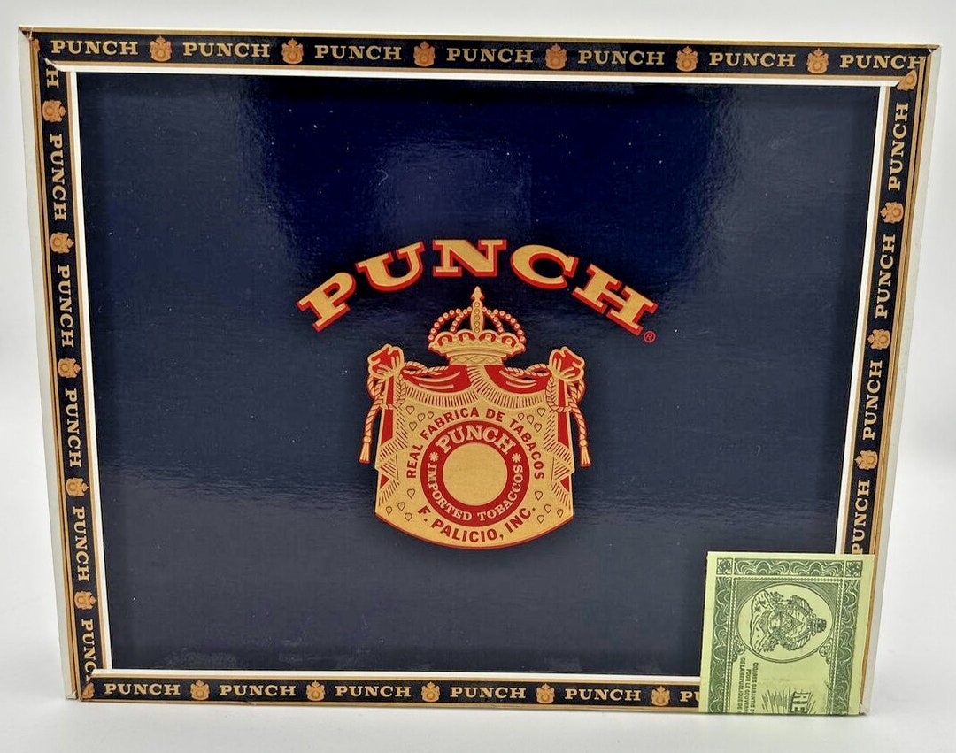Vintage Punch Cigar Box Gold Tone Detail SKU U192 - Etsy
