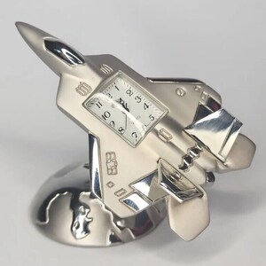 F-22 Raptor Fighter Jet Lockheed Martin Office Paperweight Clock Sanis ...