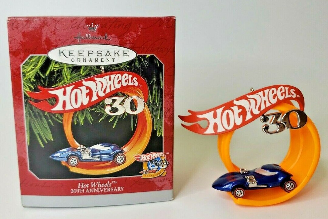 1998 Hallmark Christmas Ornament Hot Wheels 30th Anniversary - Etsy