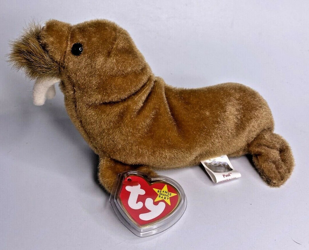 1999 Ty Beanie Baby "paul" Retired Walrus Bb12 - Etsy