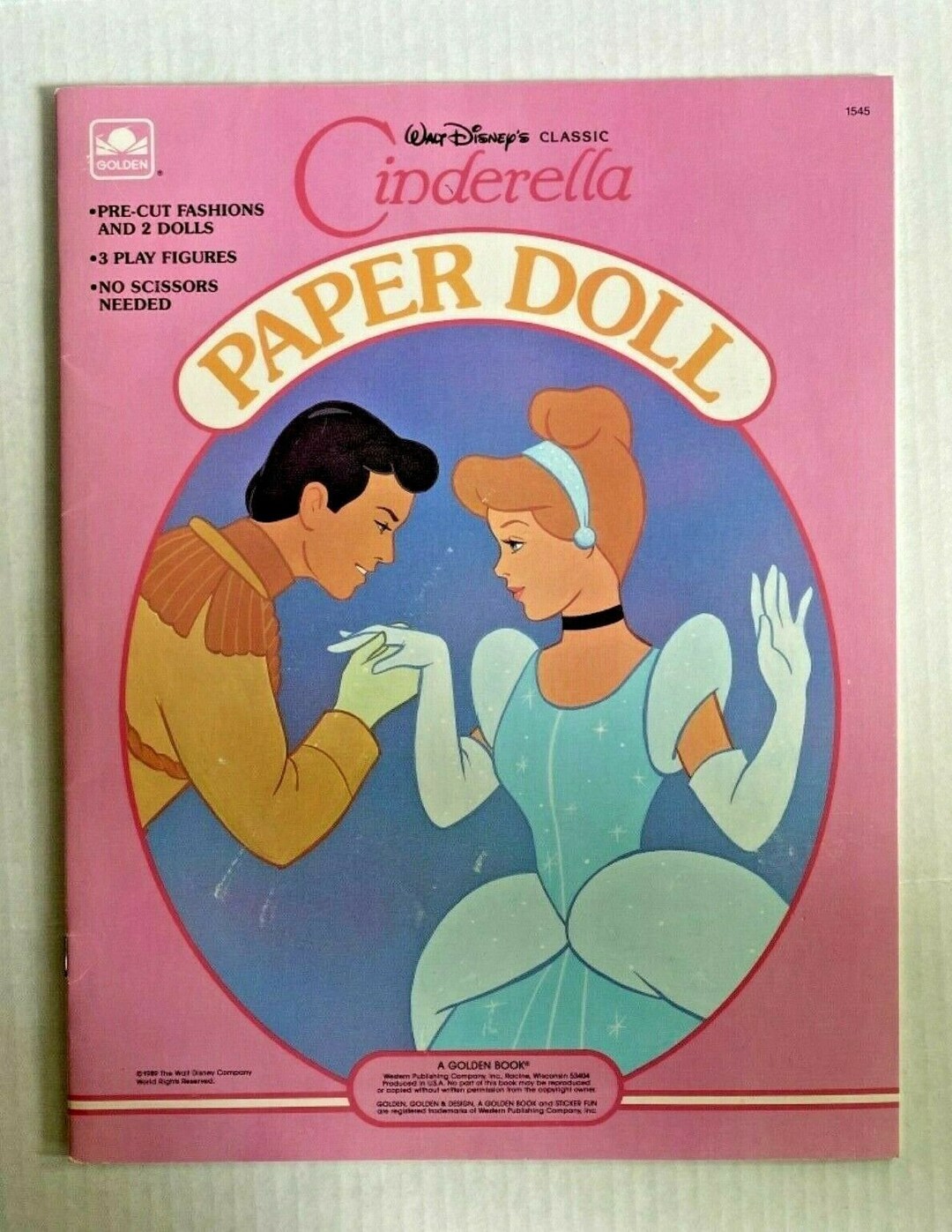 1989 Disney Cinderella Paper Doll Book New - Etsy