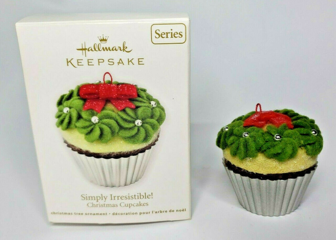 Vtg Hallmark Ornament Christmas Cupcakes #2 Simply Irresistible! U84 ...