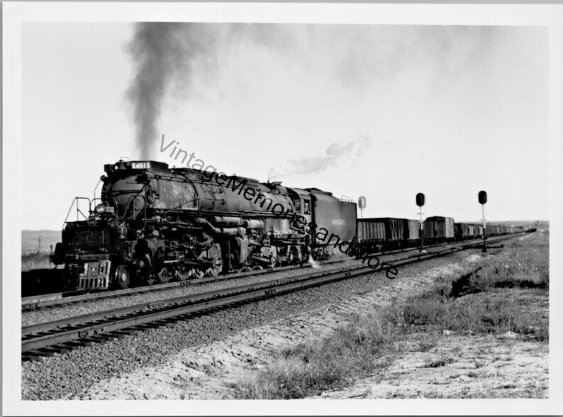 Vintage Union Pacific Railroad 4011 Steam Locomotive 5 X 7 Real Photo T2-442 - Etsy