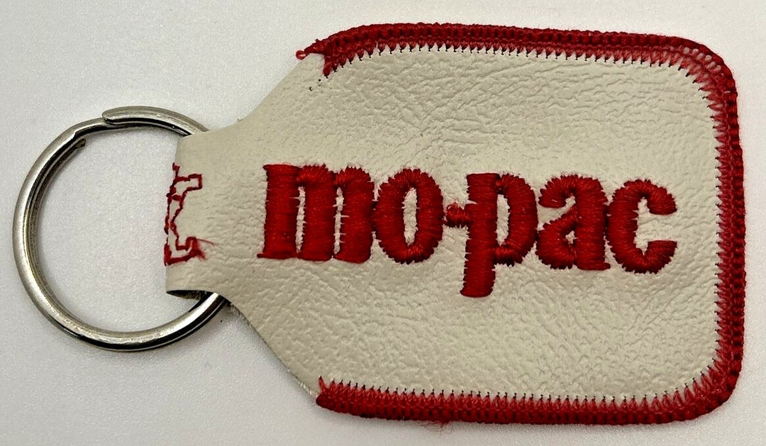 Vintage Missouri Pacific Railroad Mo-pac Embroidered Tag Keychain SKU B ...