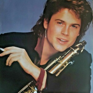 Vintage 1985 Rare Rob Lowe St. Elmo's Fire Original Movie Pin up Poster ...