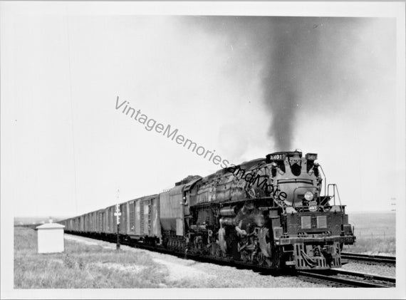 Vintage Union Pacific Railroad 4017 Steam Locomotive … - Gem