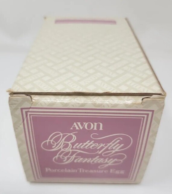 Vintage avon butterfly fantasy porcelain treasure egg… - Gem