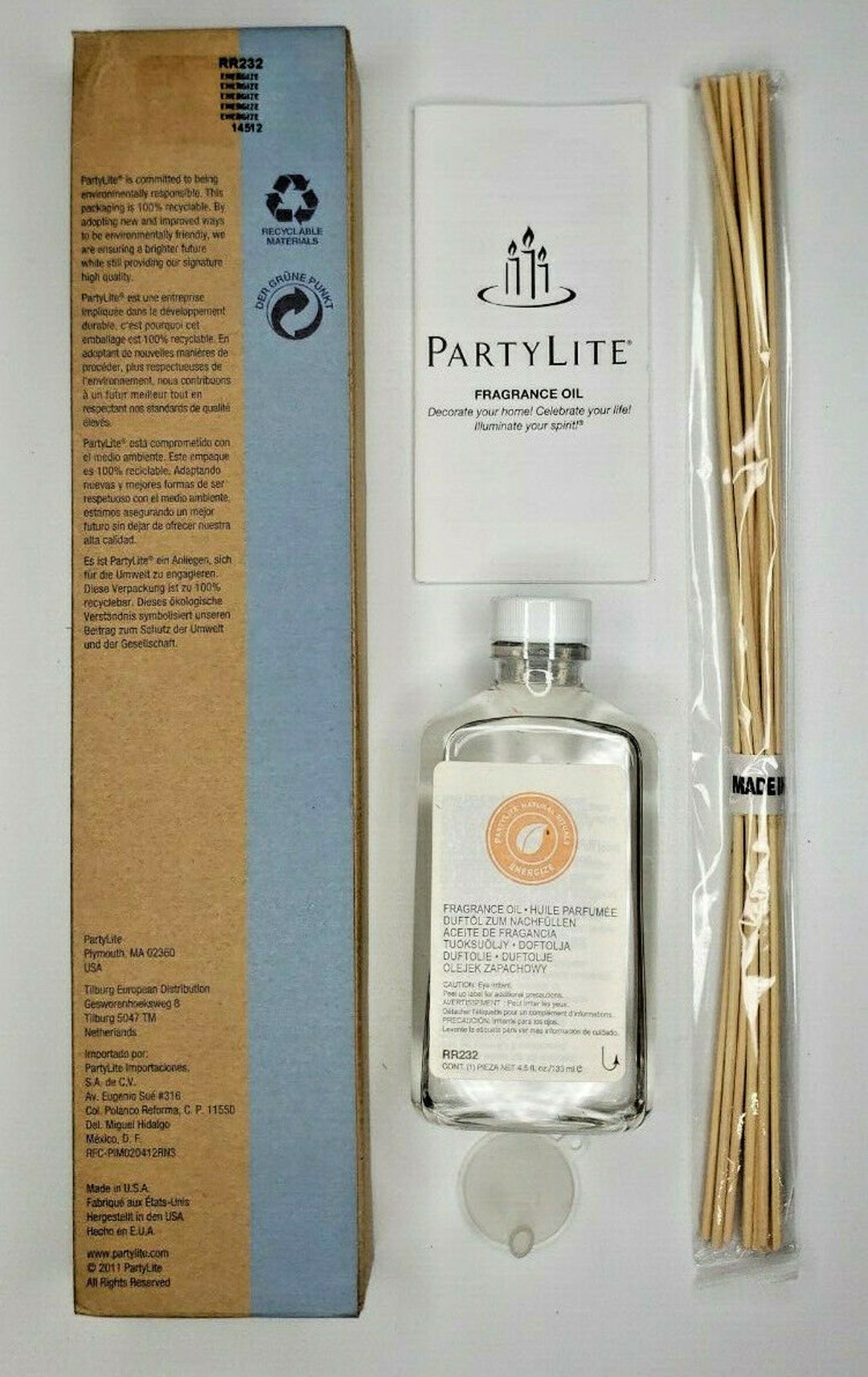 Partylite Reed Diffuser Refill Energize New Box Htf P7a/rr232 - Etsy