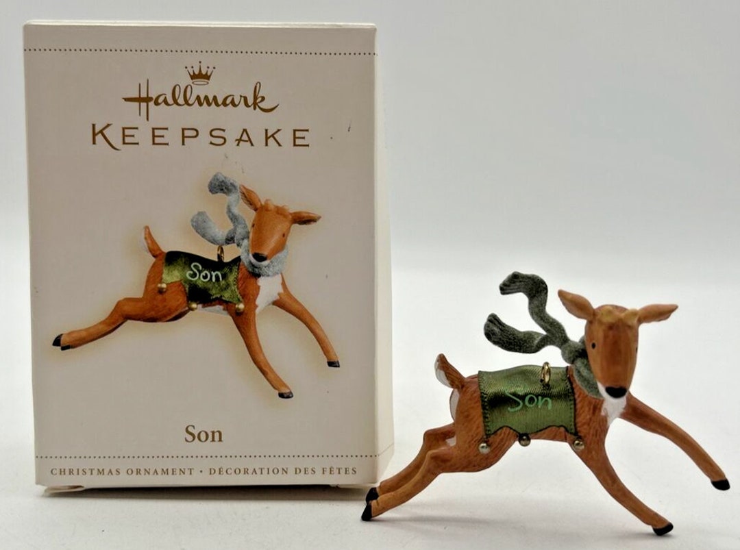 Vtg Hallmark Deer Son Keepsake Ornament U67 - Etsy