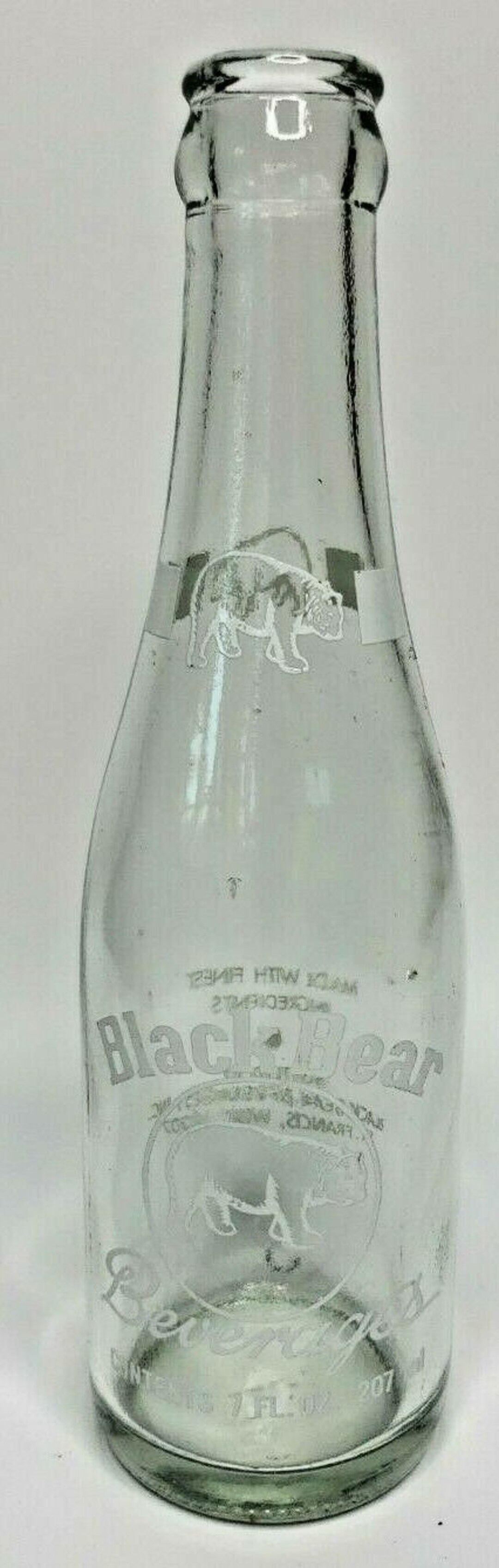 1978 Acl Soda Bottle 7 Black Bear Bev Inc, St. Francis, Wi Black Bear ...