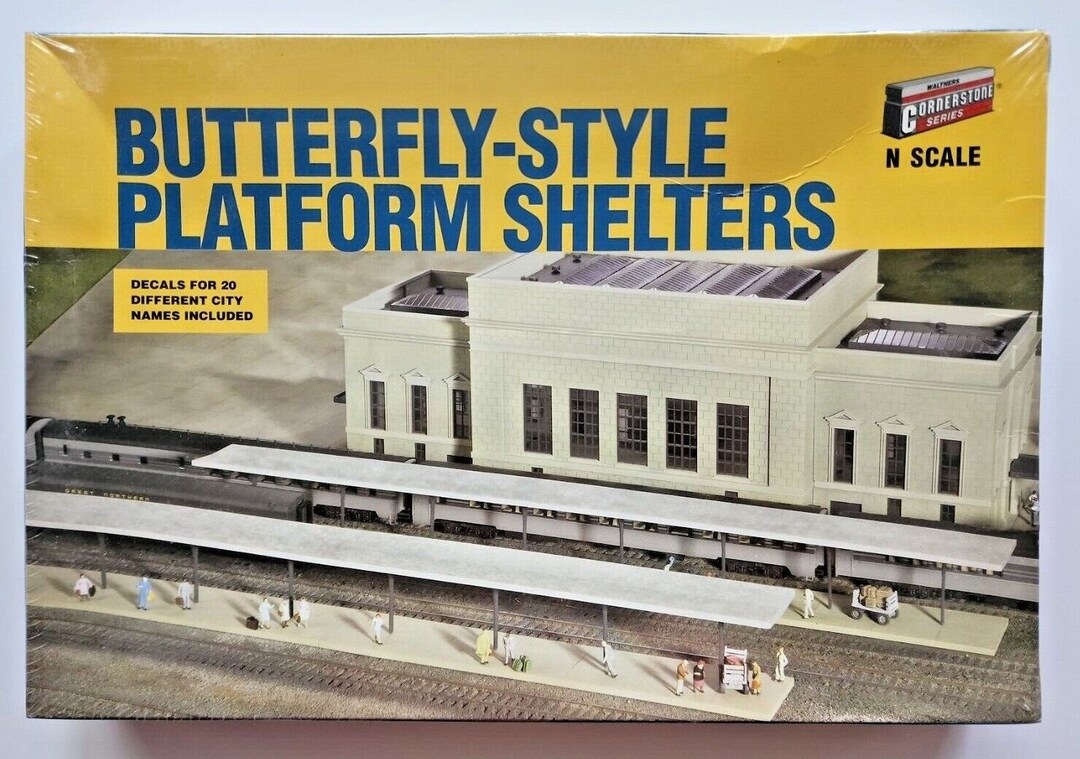 Walthers Cornerstone N Scale Butterfly-style Platform Shelters - Etsy