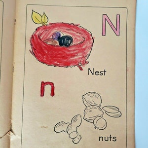 1945 Abc Coloring Book 4806 Merrill Publishing Co Chicago Ill - Etsy