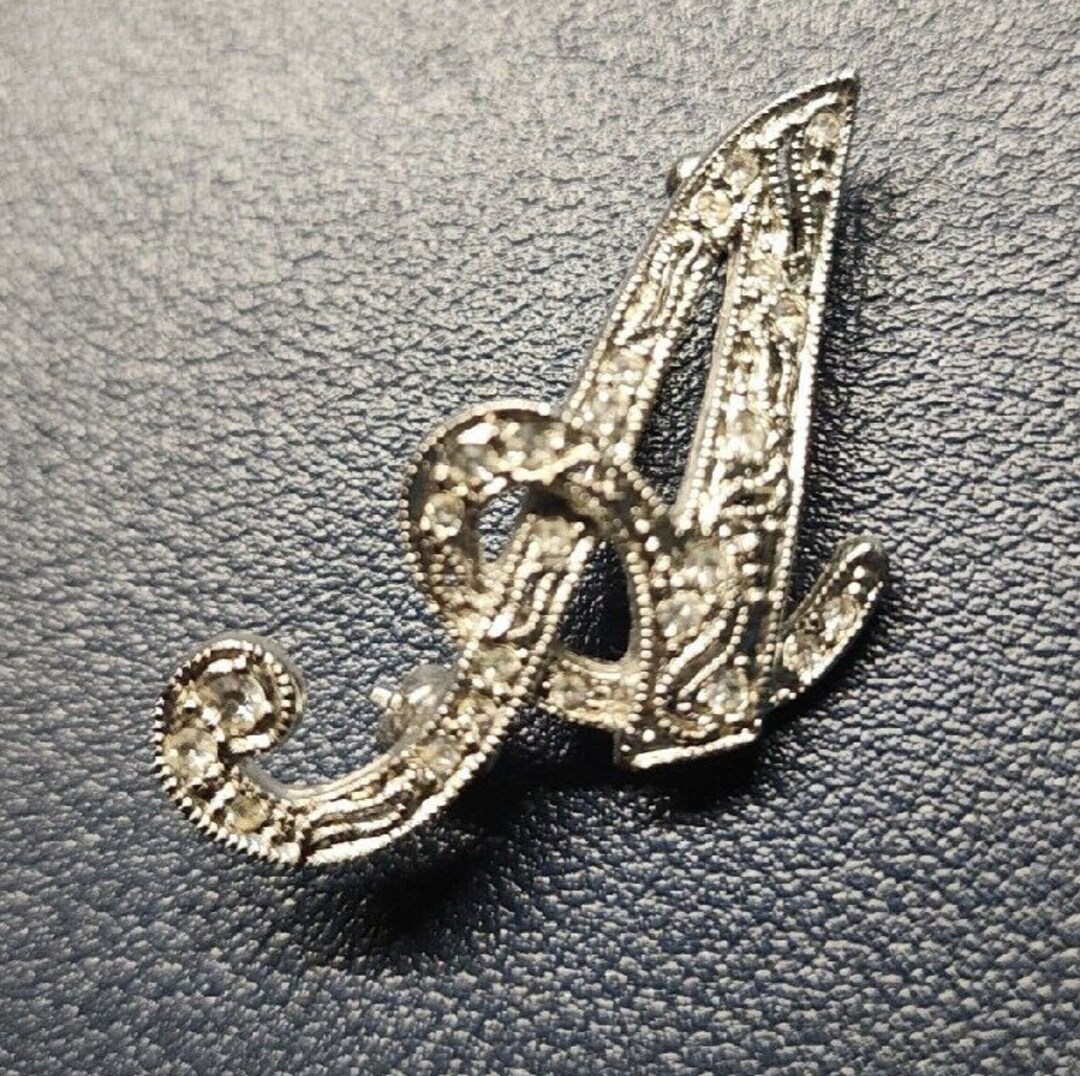 Vintage Monet A Name Letter Brooch Pin Ant 1.5 PB77 - Etsy