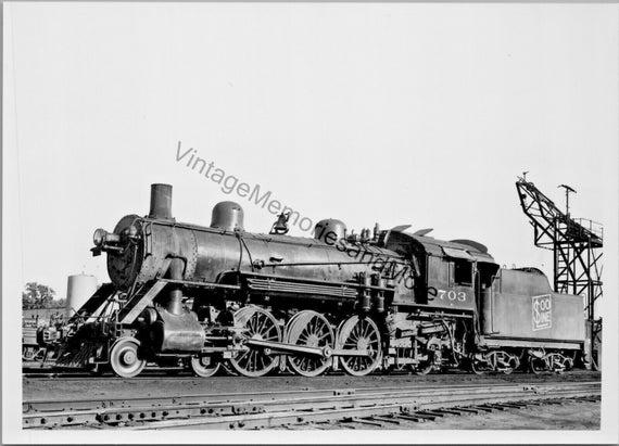Vintage soo line railroad 703 steam locomotive 5"x7" … - Gem