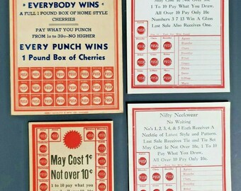 Prize Punch Board - Etsy