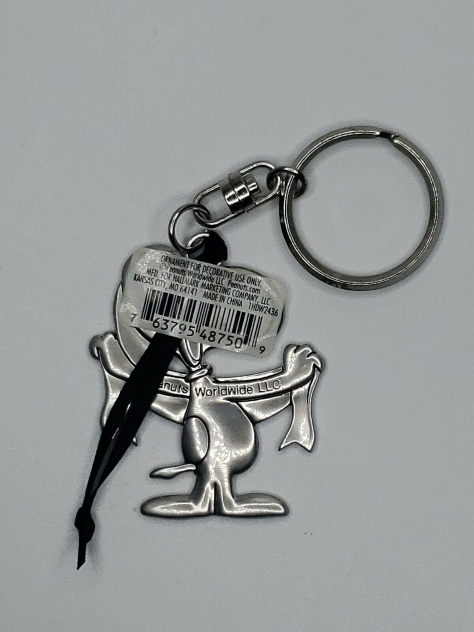 Hallmark's Peanuts Snoopy Pewter Key Chain / Ornament - Etsy