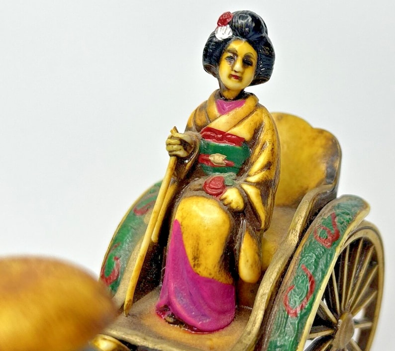 Vintage Japanese Rickshaw Celluloid Figurine 4 Long SKU - Etsy