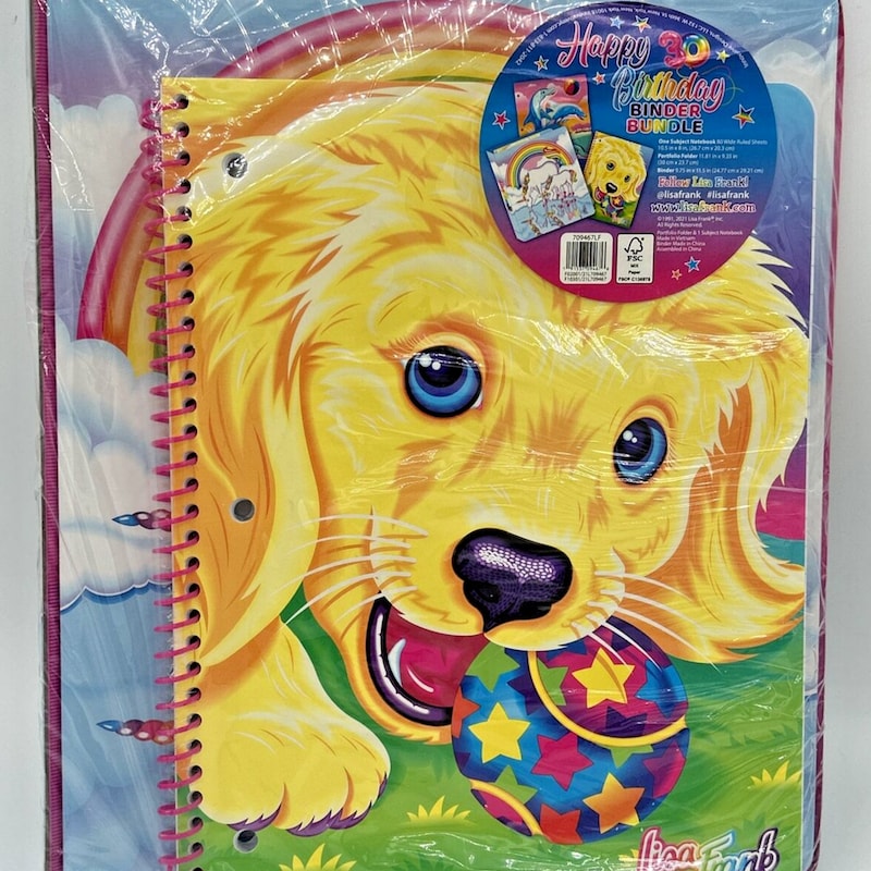 Lisa Frank Binder - Etsy