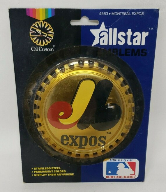 Vintage collector's car badge montreal expos metal em… - Gem