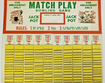 Pull Tab Gambling - Etsy