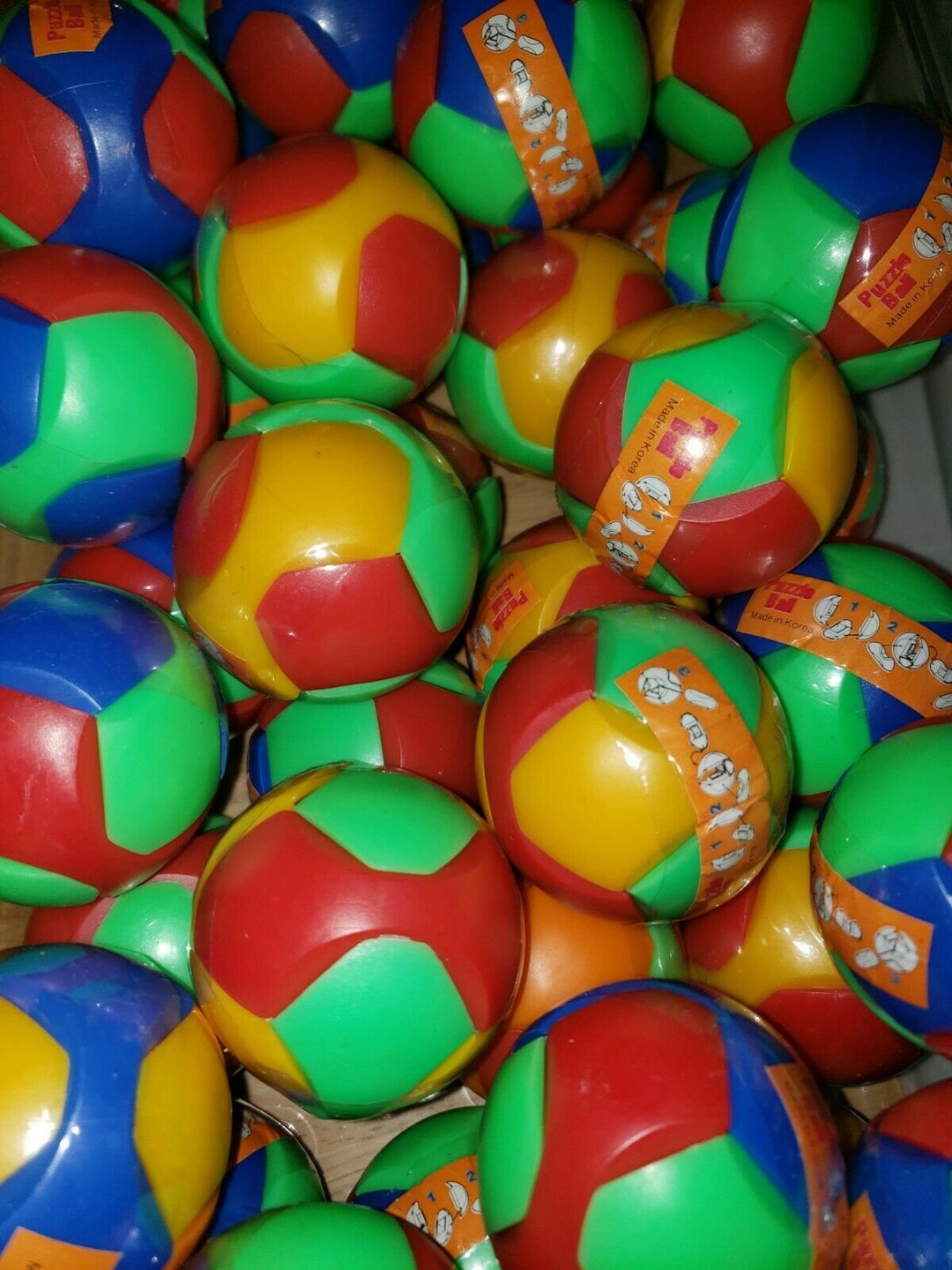 Vintage Puzzle Ball Colorful Brain Teaser Lot of 1 New Old Stock Random ...