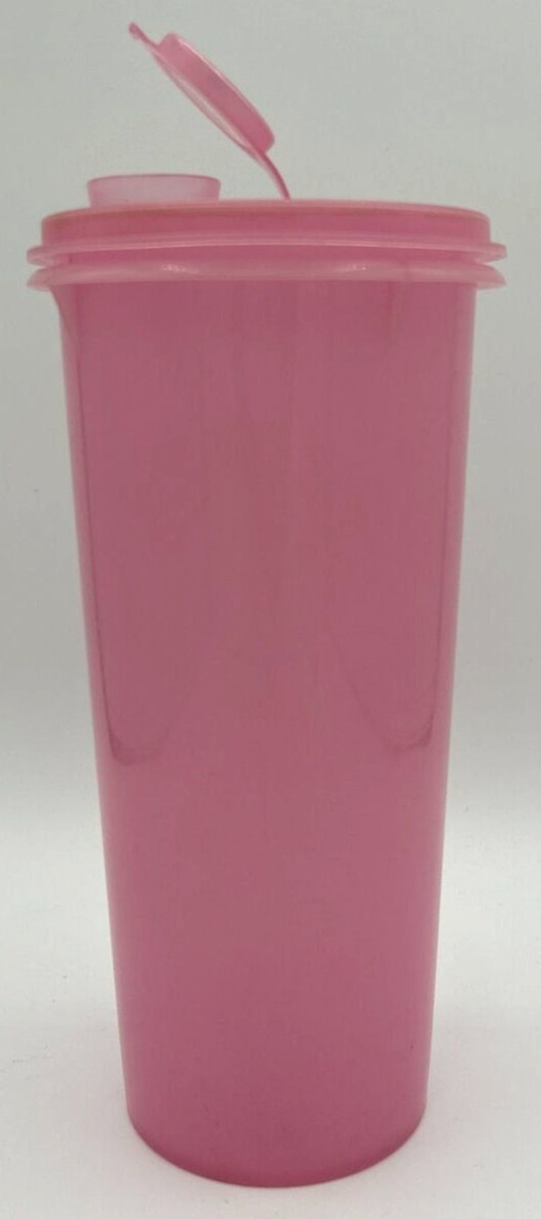 Vintage Tupperware Tall Cannister 232-3 & Lid 603-4 Pink SKU U149 - Etsy