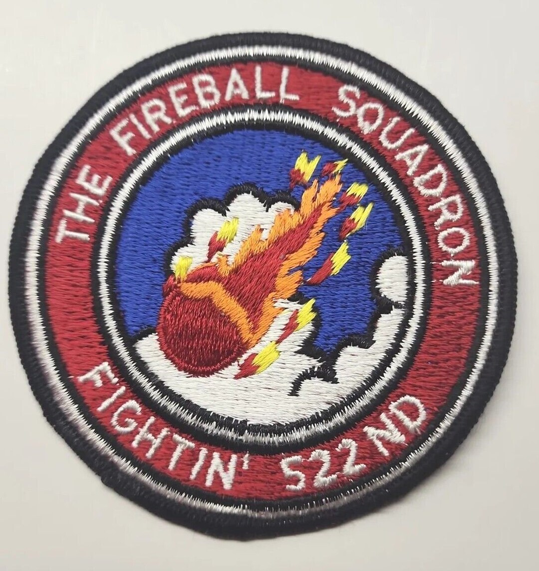 Vintage Us Air Force Fightin' 522nd the Fireball Squadron Patch 4 Pb190 - Etsy