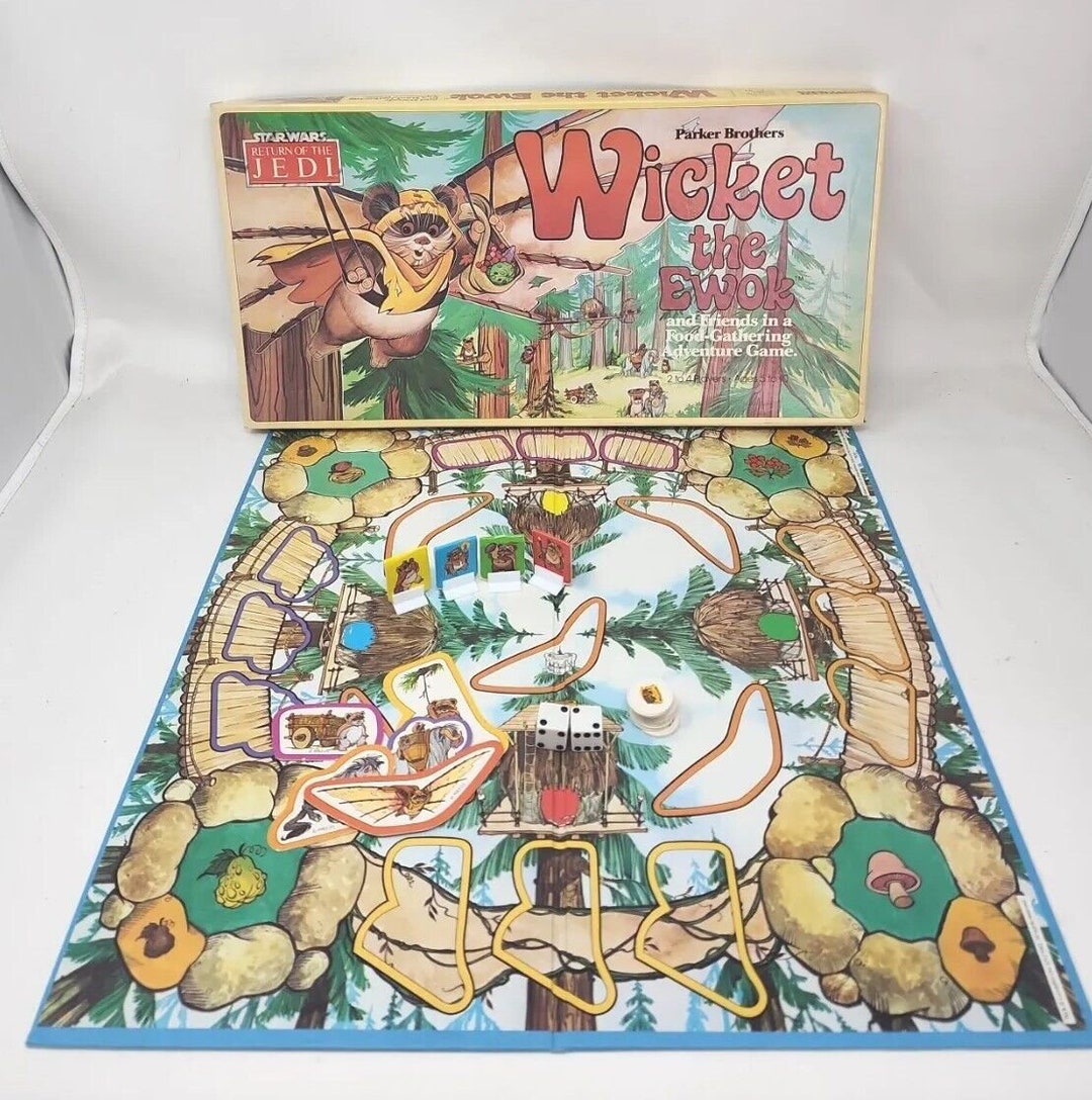 Wicket the Ewok Food Gathering Board Game Parker Brothers 1983 Complete ...