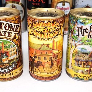 Vintage 70-80's Mixed Collectible Empty Beer Steel Cans Lot of 25 Cans ...
