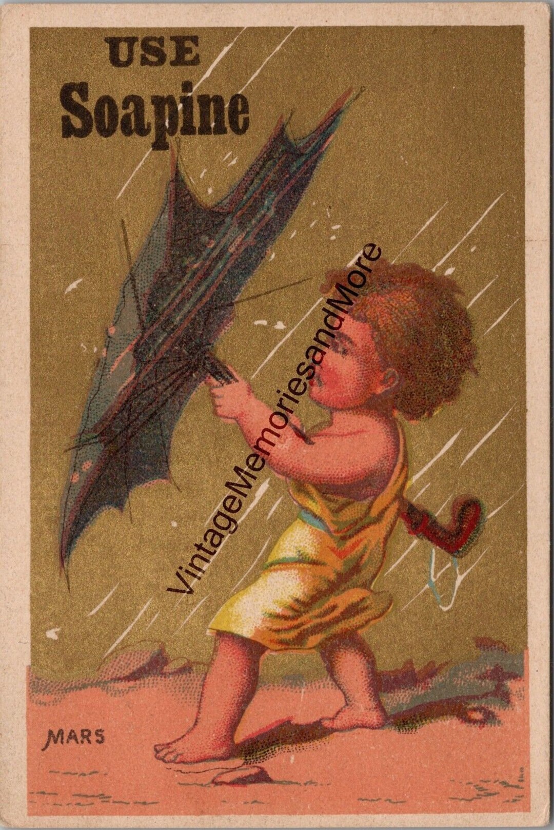 Vintage Kendall Mfg. Co. Soapine Advertising Trade Card PC2 - Etsy