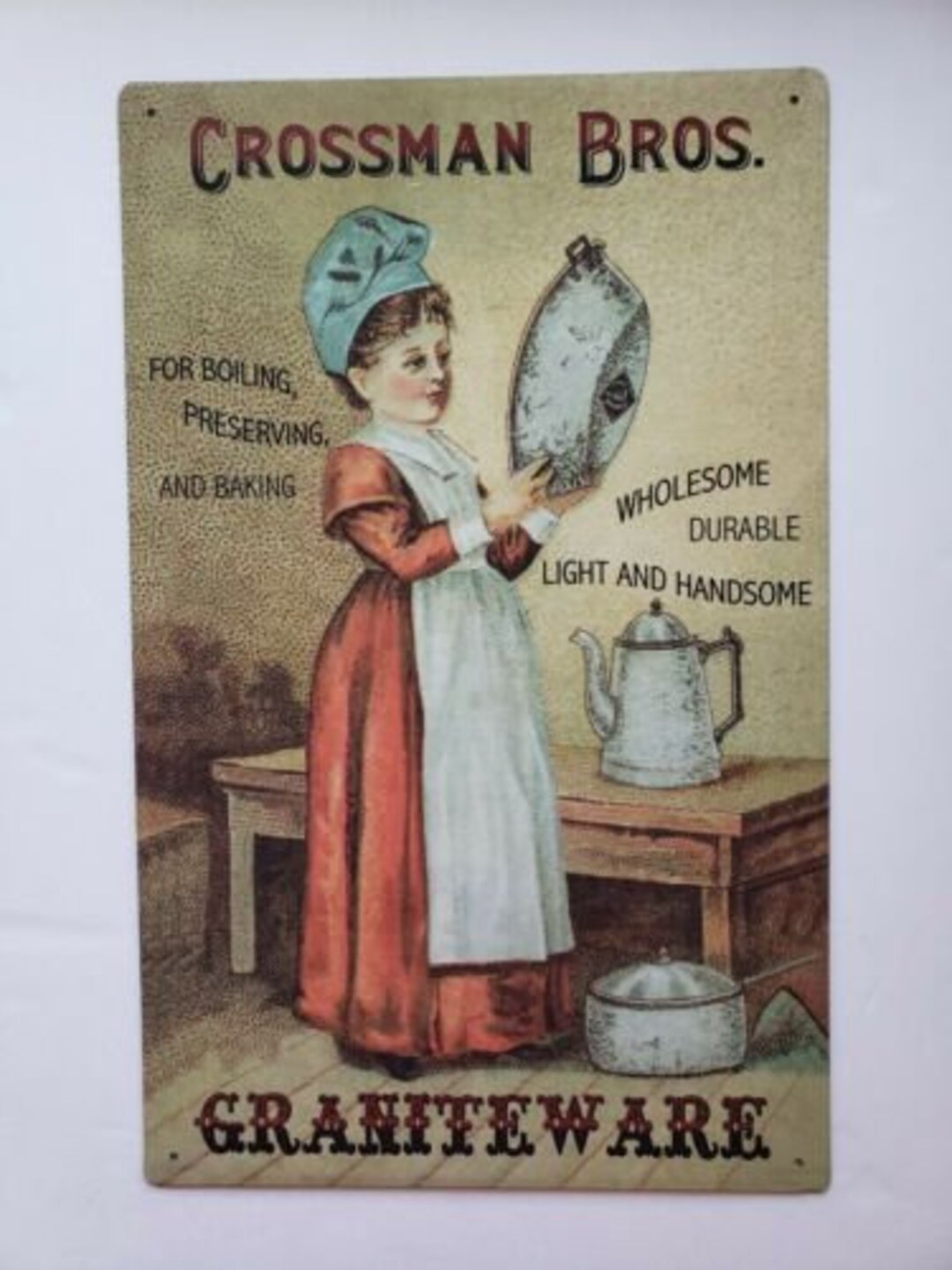 Crossman Bros.graniteware Ohio Wholesale Inc. 16x10 Rustic - Etsy