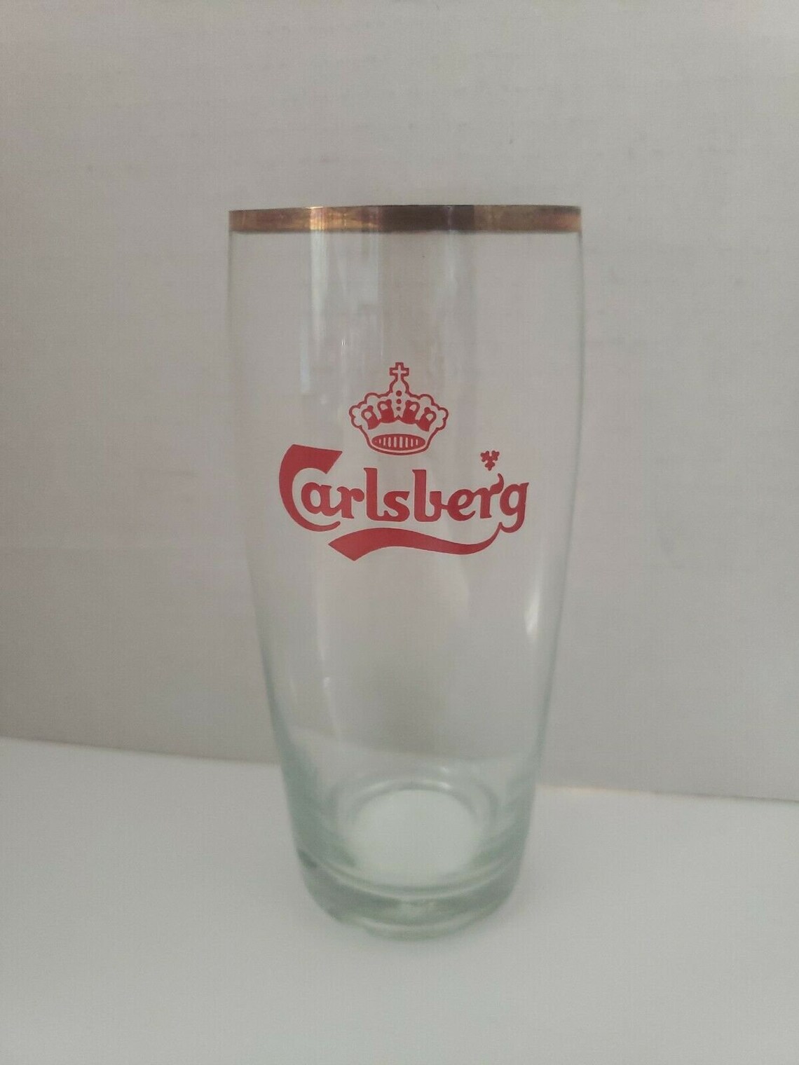 Vintage 1960's Carlsberg Beer Red Crown Logo Gold Rimmed | Etsy