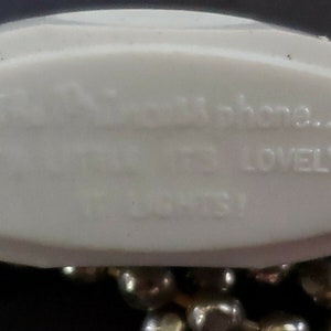 Vintage 1960's the Princess Phone Rotary Dial Telephone White Key Chain ...