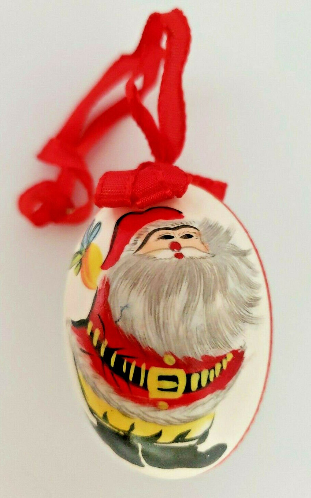 Vintage Hand Painted Santa Real Egg Ornament Pb163/2 - Etsy