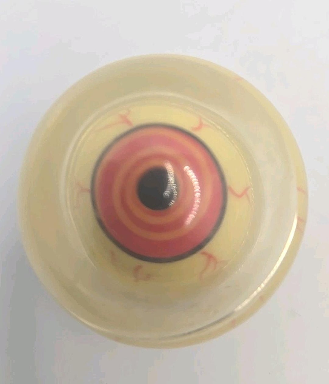 1990's Rare Jet Ball Magic Glide Floating Flip Red Swirle Eye Ball Toy ...