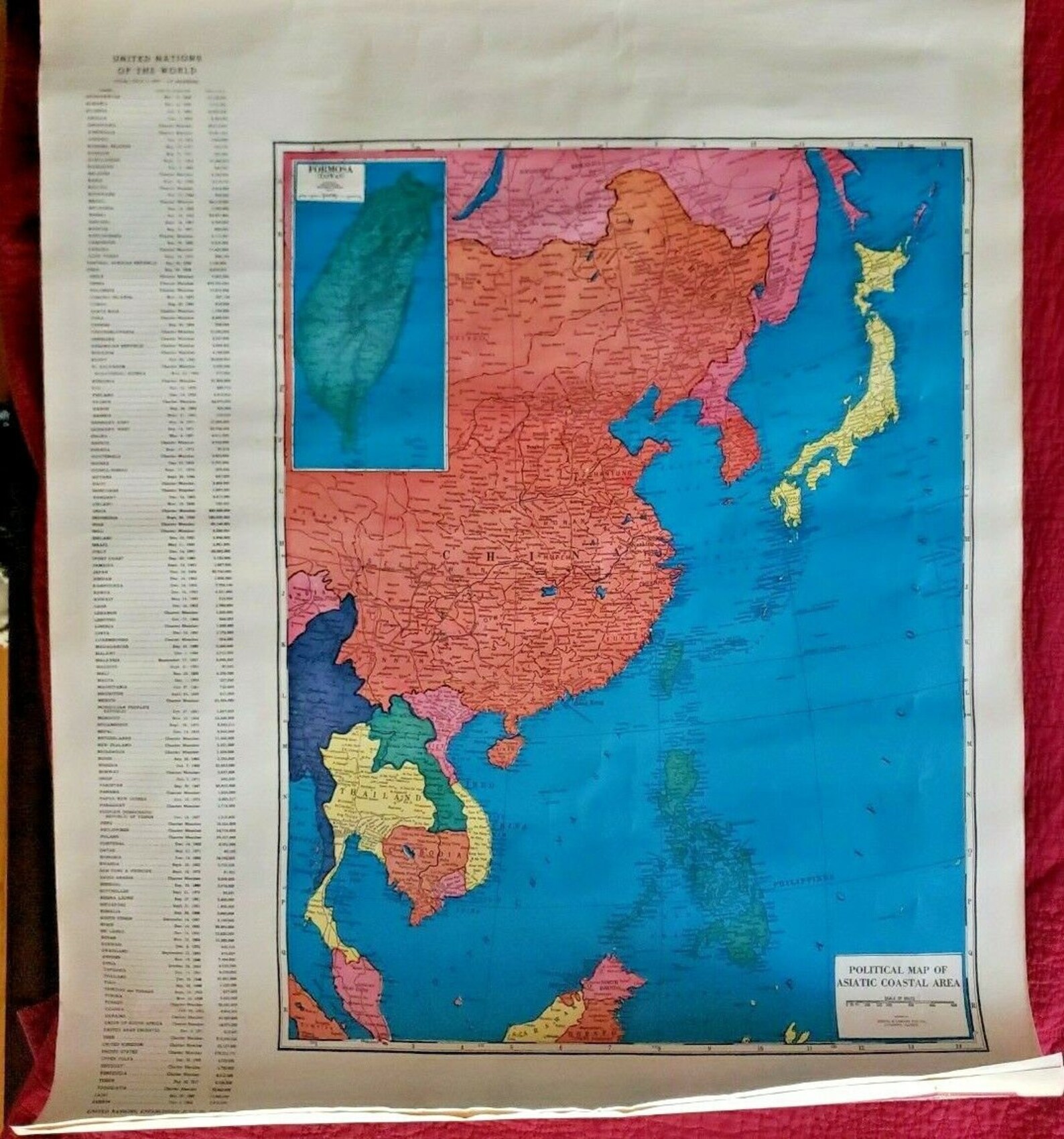 1976 Historical Map of United States School & Library Pub Co. - Etsy