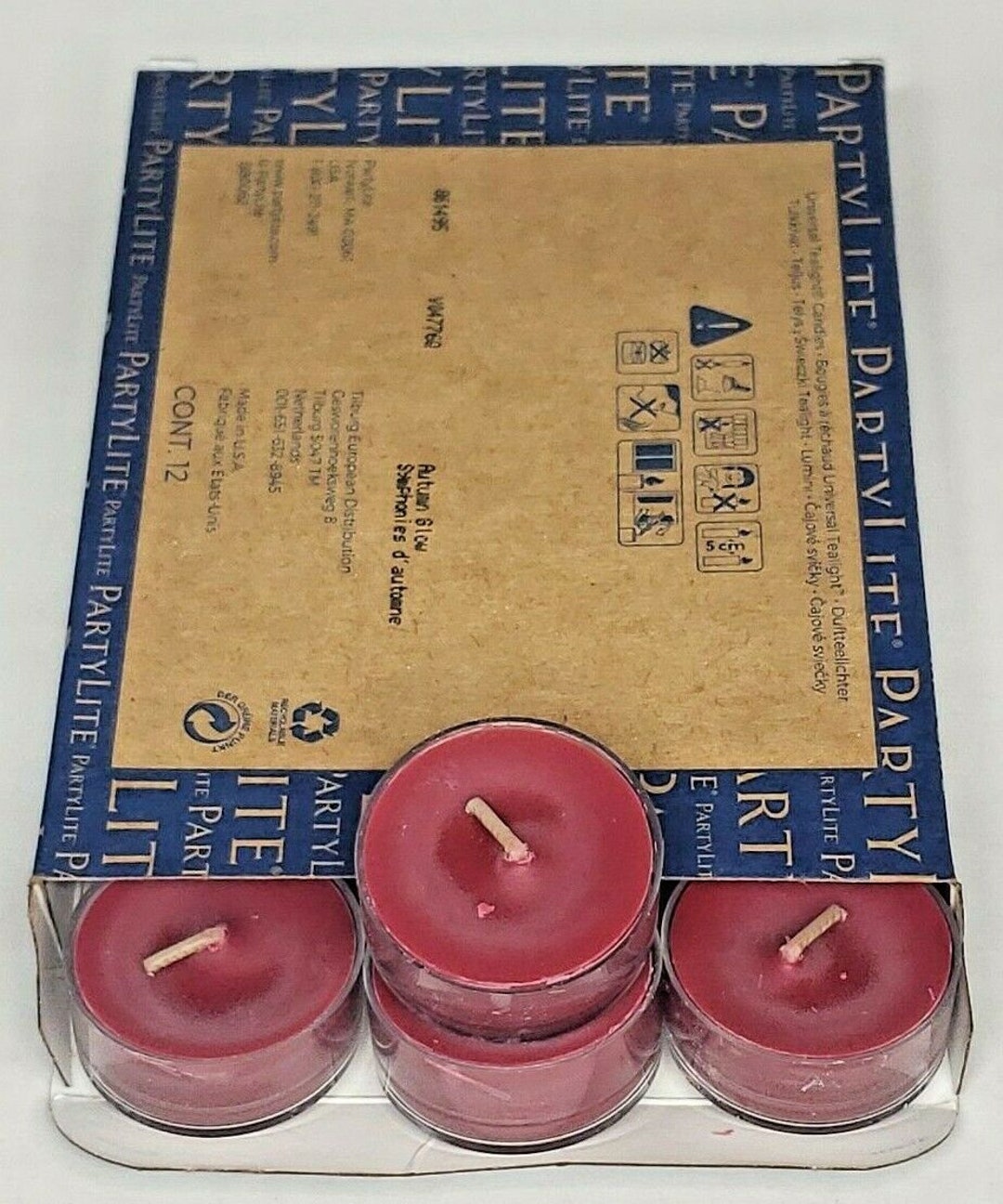 Partylite Tealights 12 Candles NOS Autumn Glow P1E/V04776Q - Etsy