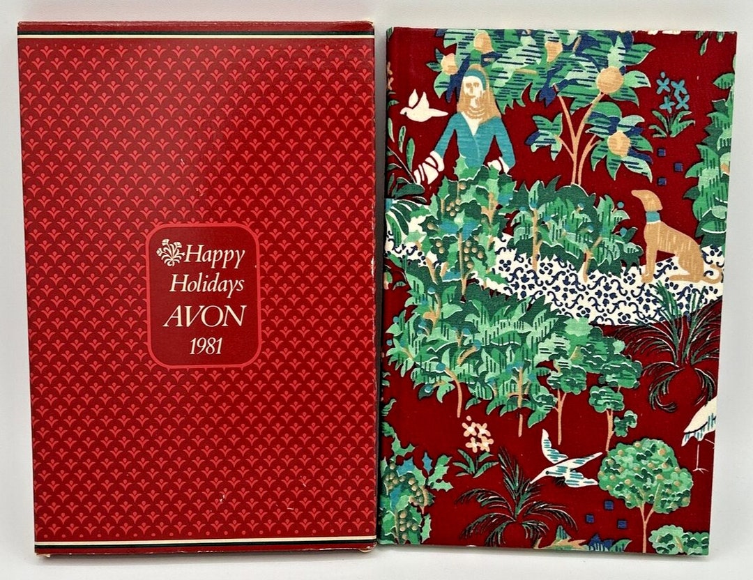 Vintage Avon Happy Holidays Avon 1981 Address Book New With Box SKU ...