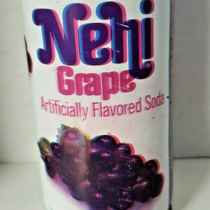 Vintage Nehi Grape Steel Soda Pop 12oz Steel Can, Royal Crown Cola Co ...
