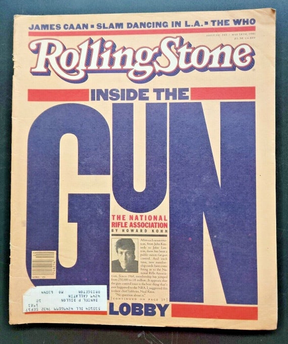 Rolling stone magazine issue #343 inside gun lobby-ja… - Gem