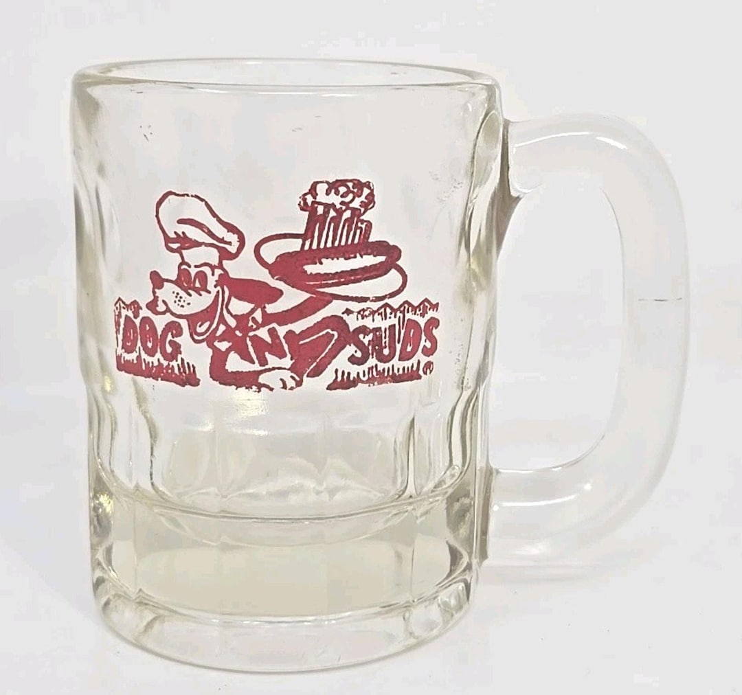 1960's Dog N Suds Root Beer Mug Thick Heavy Glass 4 1/2” Tall U233 - Etsy