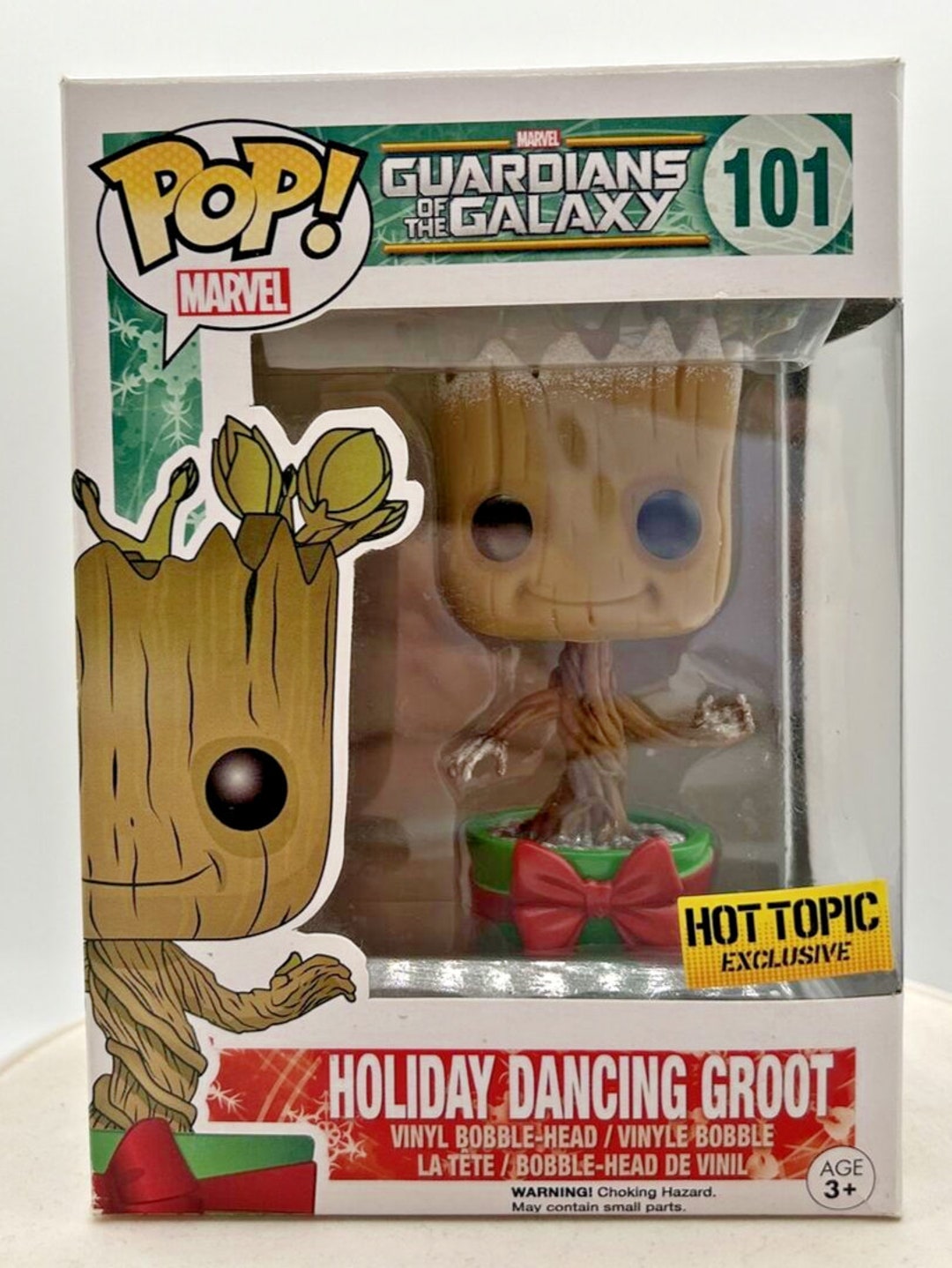 Funko Pop Guardians of the Galaxy Holiday Dancing Groot Hot Topic 101 ...