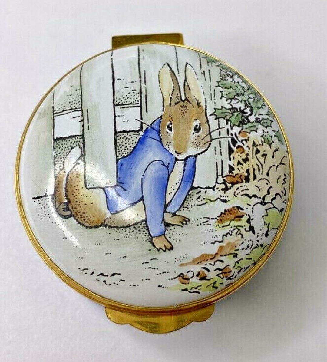 Vintage Crummels Box Beatrix Potter Peter Rabbit Trinket Enamels Box ...